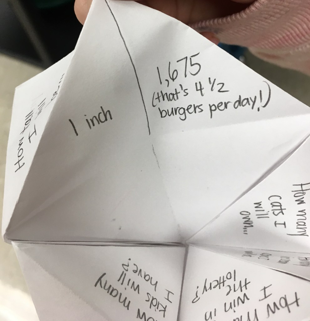 I Am NOT Doing Math Today: Math Fortune Tellers – Beyond Traditional Math